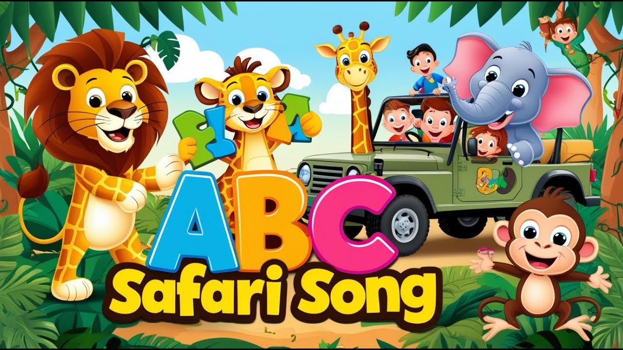 ABC safari song | Nursery Kids Rhymes | p4poems - YouTube
