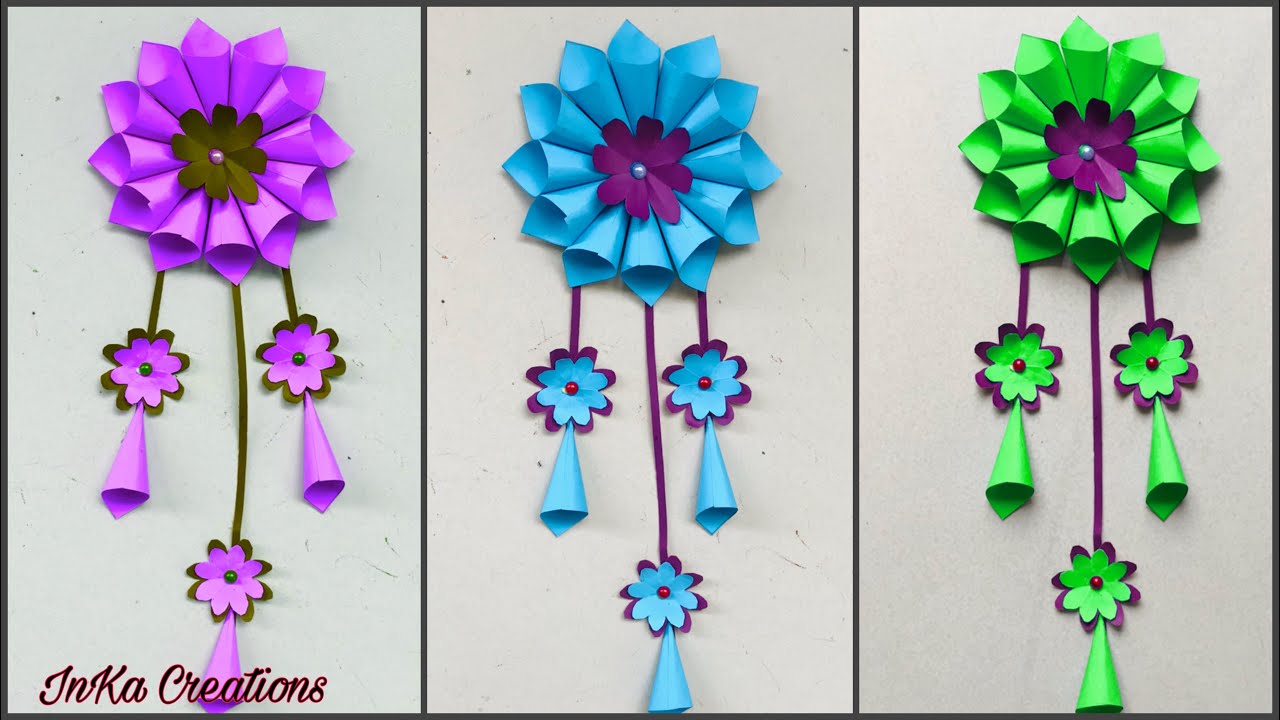 Beautiful Wall Hanging Craft | Paper Craft | DIY Wall Decor | Home ...