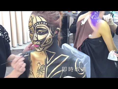Metallic Face body painting  HK MAKEUP ARTIST