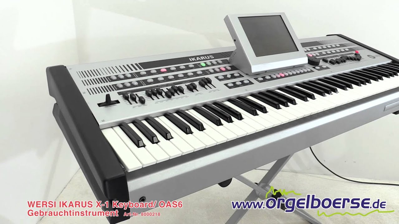 WERSI IKARUS X1 Keyboard OAS6, Art.-Nr.:8000218 - YouTube