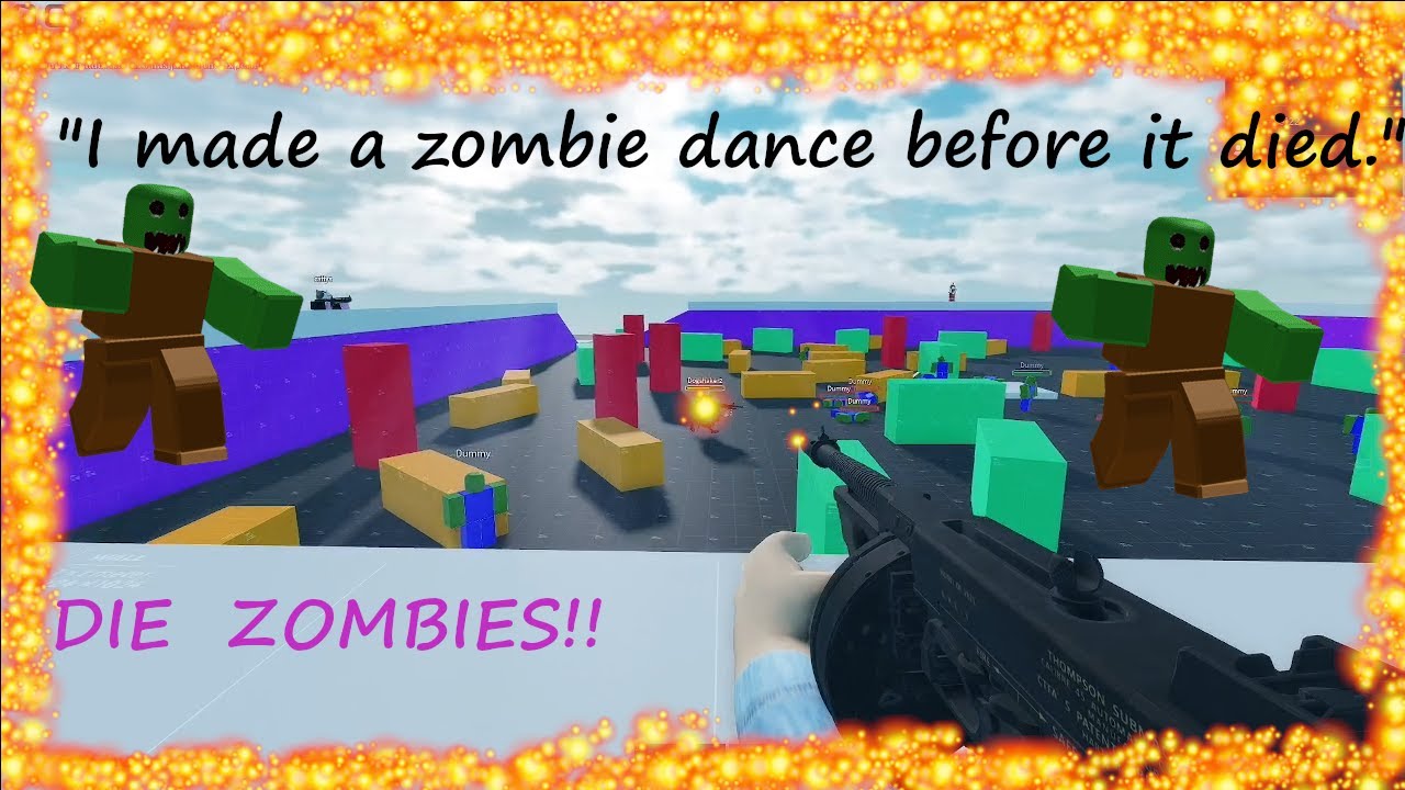 Fighting zombies with my friends- Roblox Bloody Ragdolls Shooter - YouTube