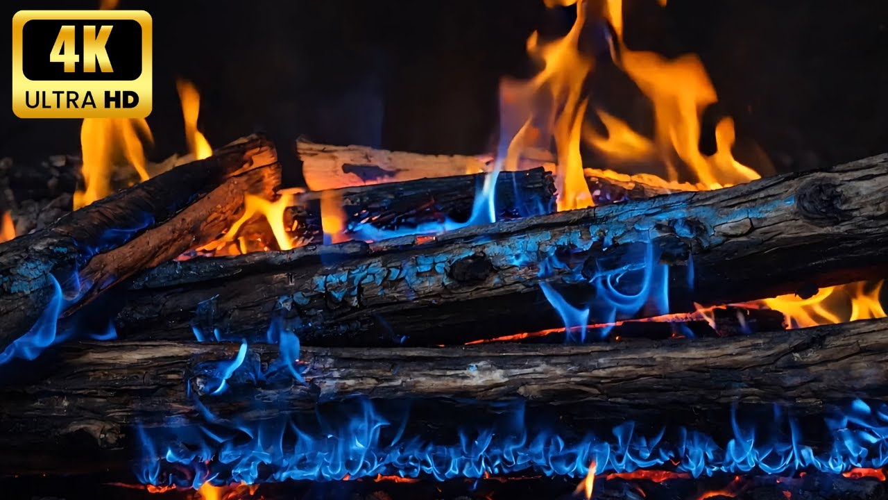 🔥 Cozy Fireplace Ambience with Radiant Warmth, Soothing Flames ...