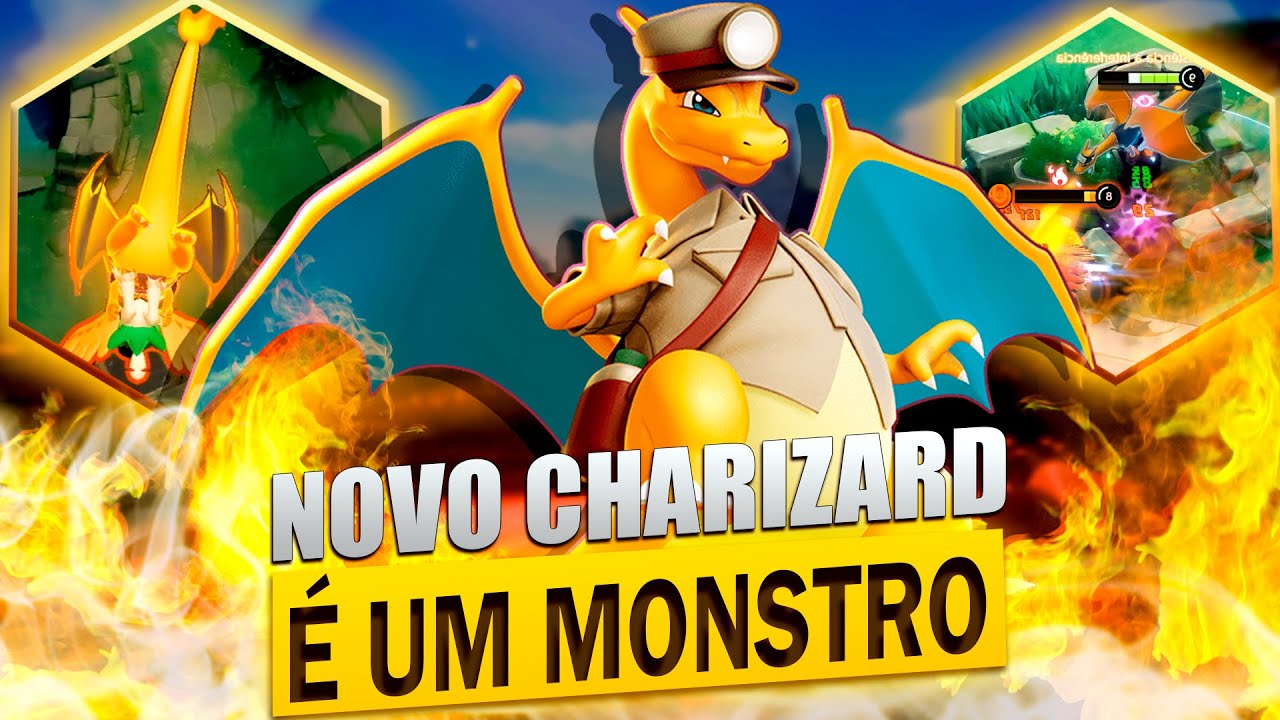 O NOVO Charizard é um MONSTRO no PokemonUNITE! Charizard Gameplay ...