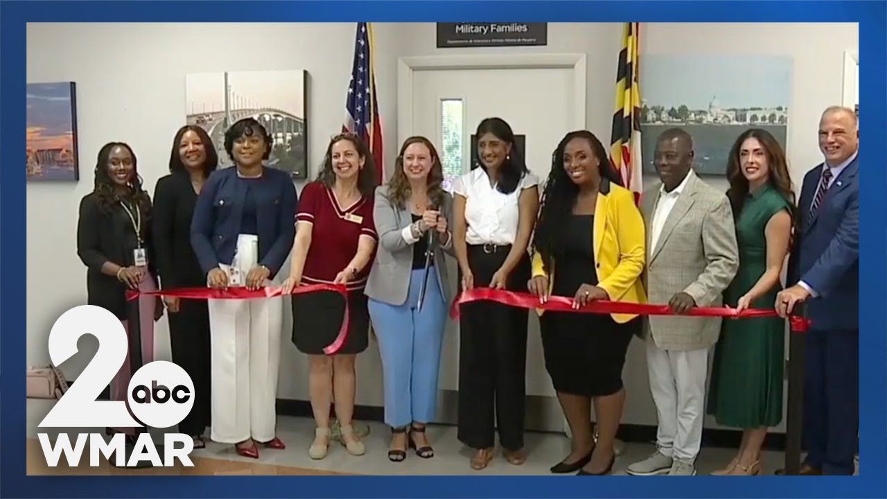 New veterans service center opens at Annapolis MVA branch - YouTube