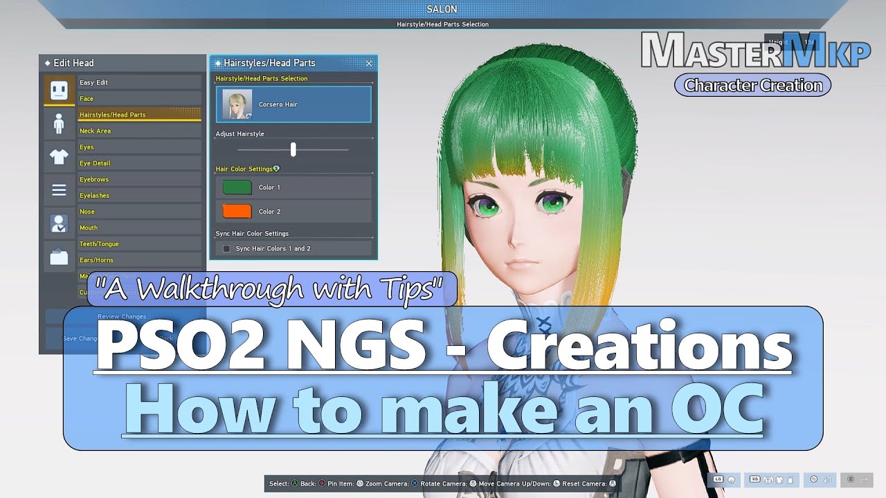 PSO2: NGS - How to make an OC - YouTube