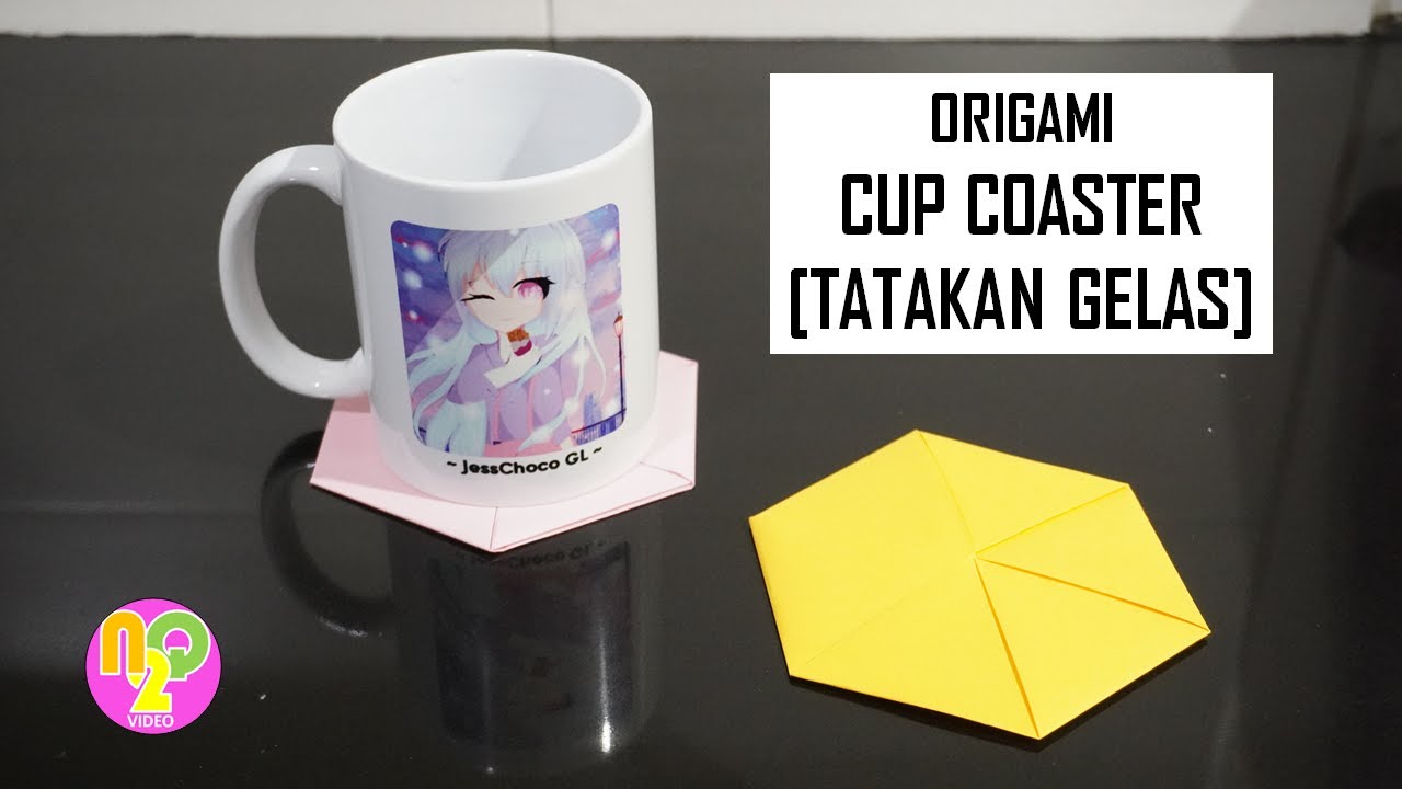 Origami Cup Coaster | Cara Membuat Origami Tatakan Gelas | Easy Origami ...
