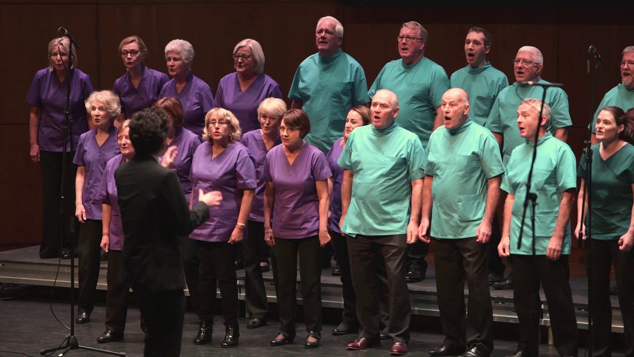 HSE Sing for Wellbeing Concert. Cork University Hospital Choir, Scrubs ...