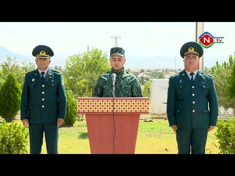 Gənc sərhədçilər hərbi and içiblər