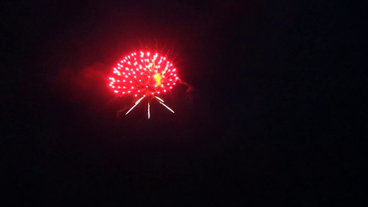 5 Inch Firework Shell - Red Octopus Effect - YouTube