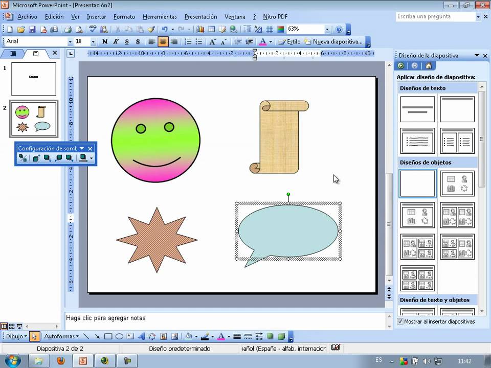 Powerpoint Figuras Relleno AINTE INFORMÁTICA - YouTube