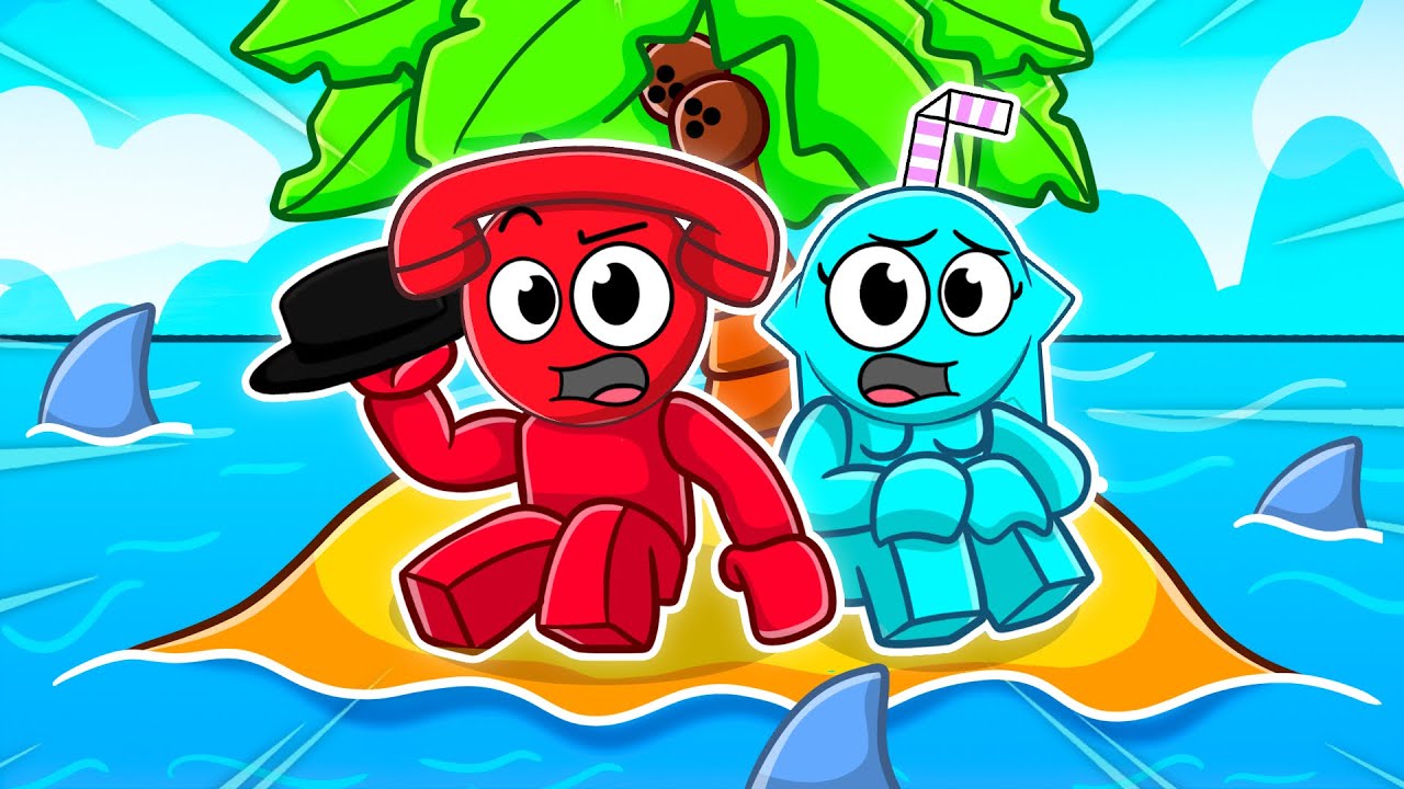 STRANDED 7 DAYS On SPRUNKI ISLAND With Aqua (SPRUNKI OC) - YouTube