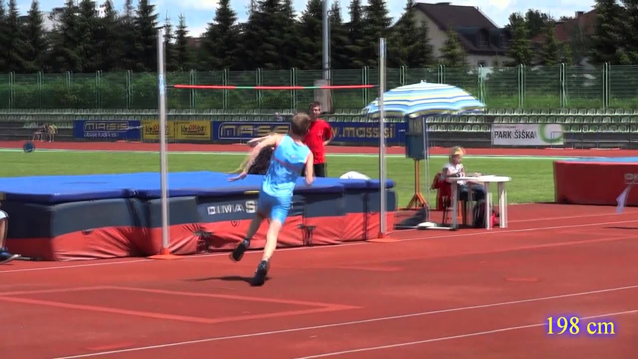 Jaka Fefer 198 cm Skok v višino 3. mesto Finale srednjih šol Ljubljana ...