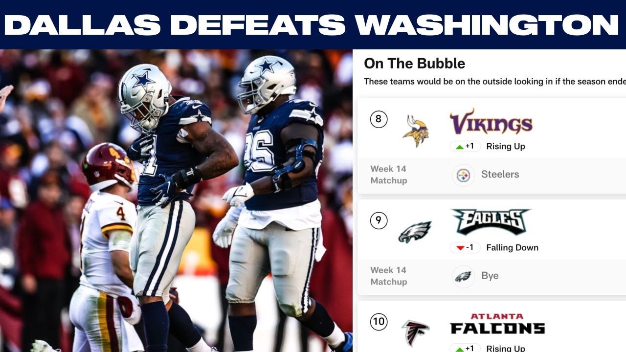 DALLAS COWBOYS BEAT WASHINGTON FOOTBALL TEAM | PHILADELPHIA EAGLES ...