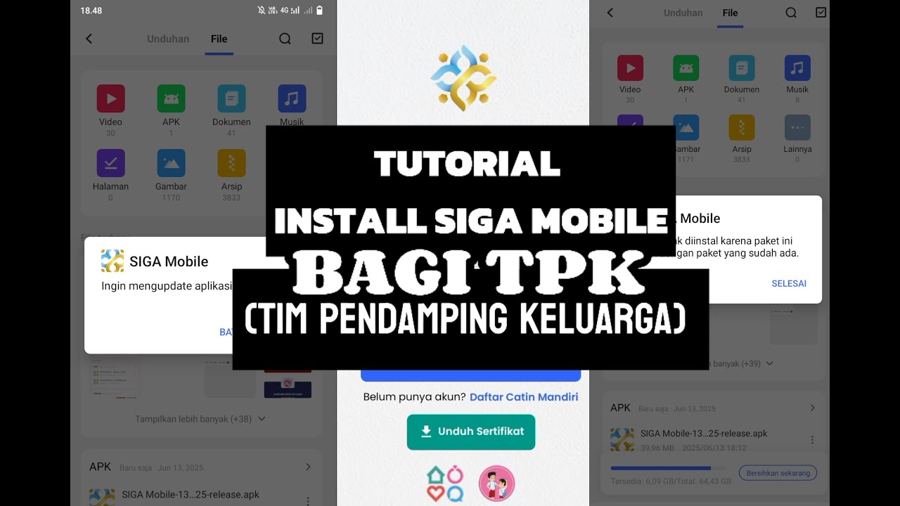 Tutorial Install SIGA MOBILE Bagi TPK 2025 - YouTube