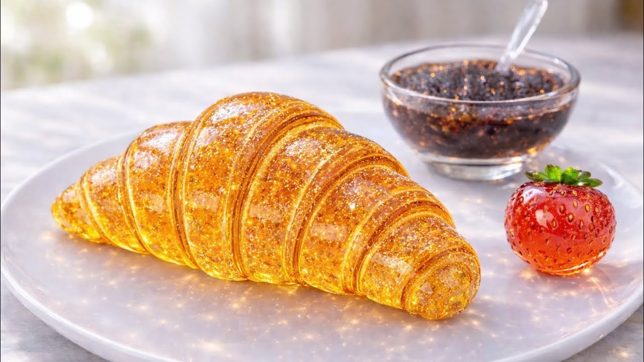 Making GLASS Croissant.. Satisfying Cooking ASMR 🥐 - YouTube