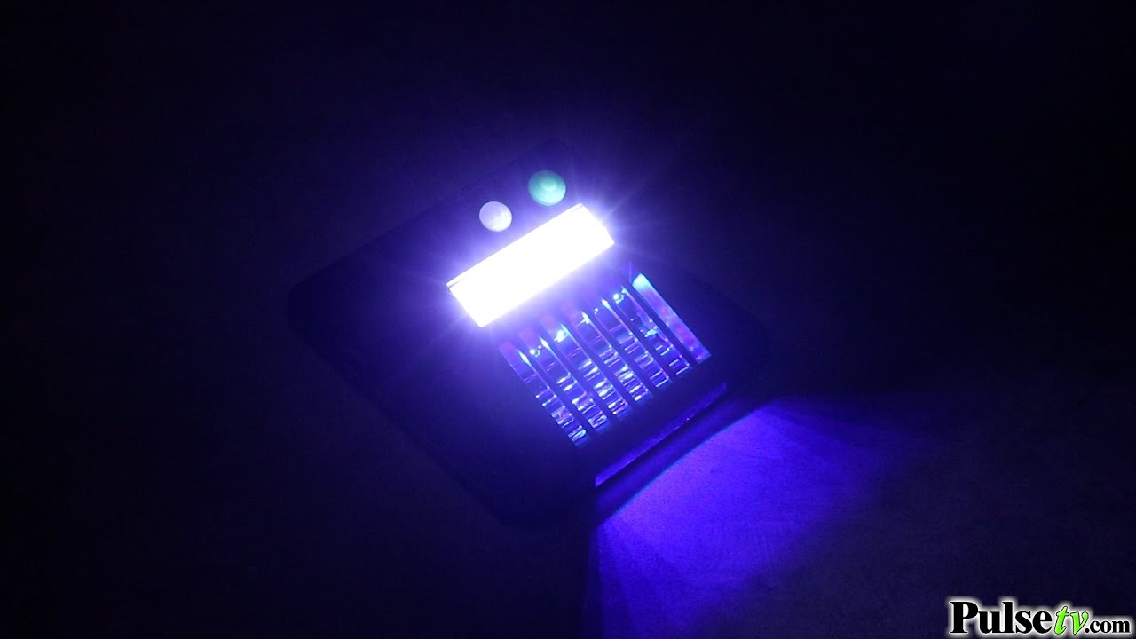Solar-Powered Night Beam with Bug Zapper - YouTube