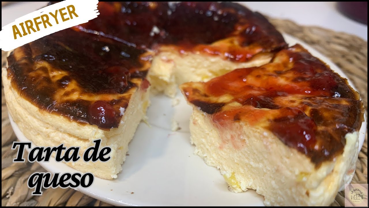 TARTA DE QUESO EN FREIDORA DE AIRE! -SIN AZÚCAR NI HARINAS- Postres ...