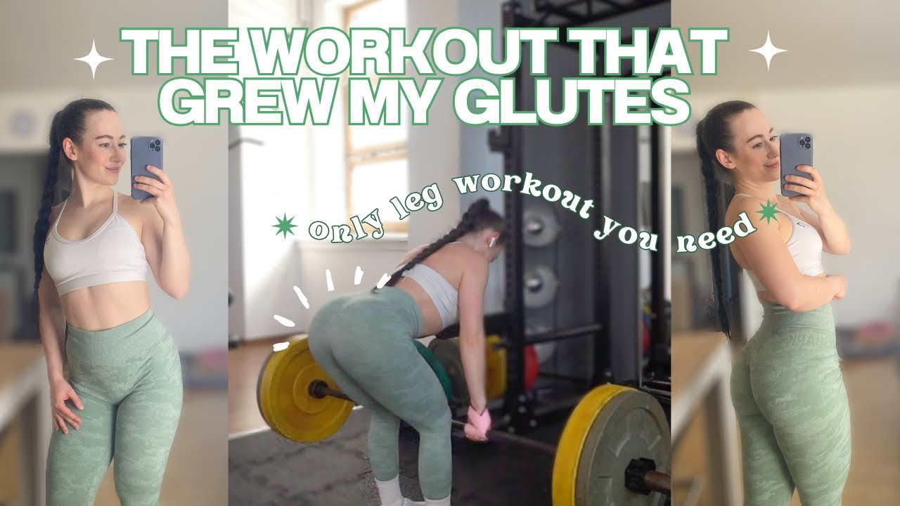 ULTIMATE GLUTES & HAMSTRING WORKOUT I 5 exercises to grow your glutes ...