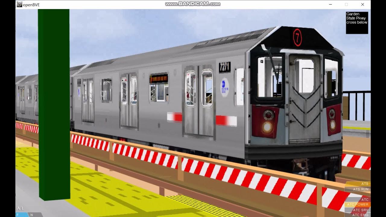Openbve Railfanning the R142A 7 Train Via the K line - YouTube