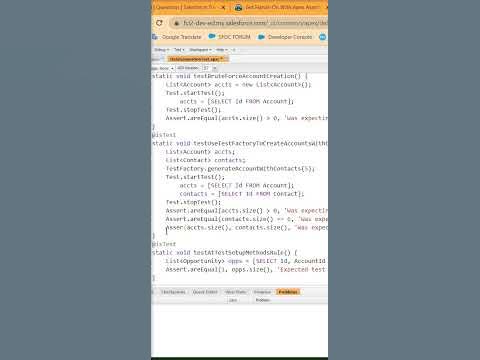 Clear Apex Assertions #inSalesforce - YouTube