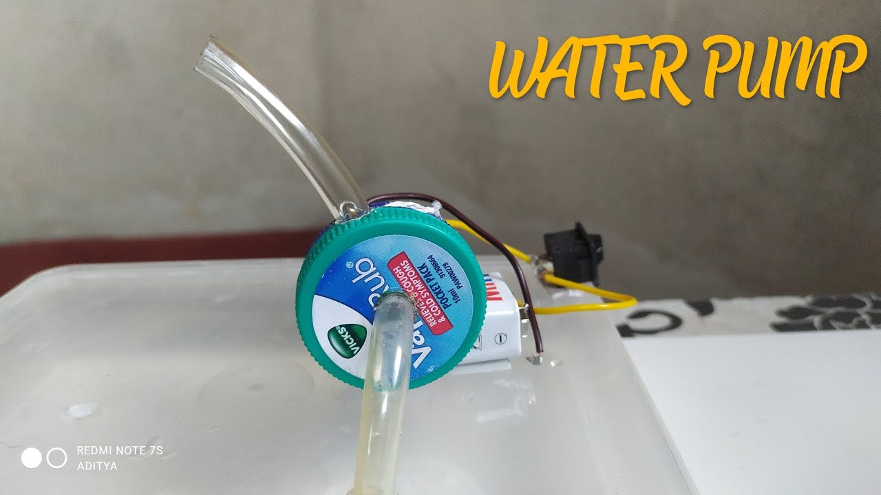 How to make mini water pump at home // dc motor water pump // Creative ...