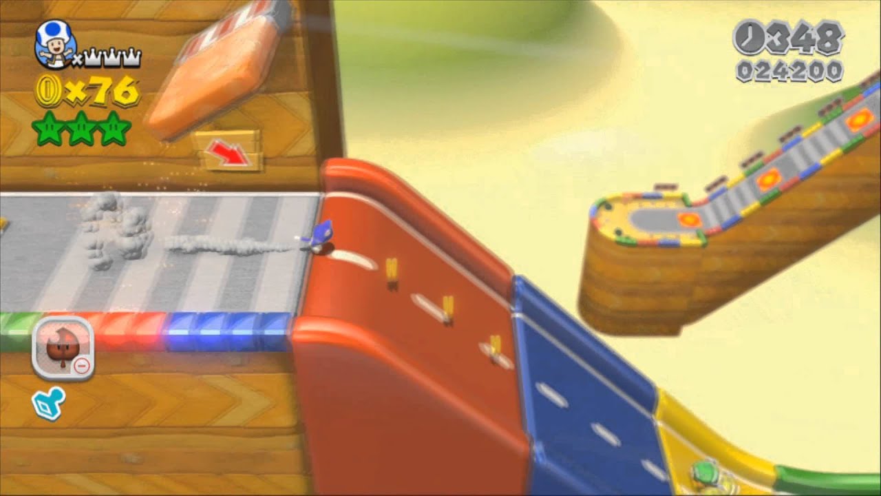 Super Mario 3D World - Mount Must Dash speedrun (71 seconds) - YouTube