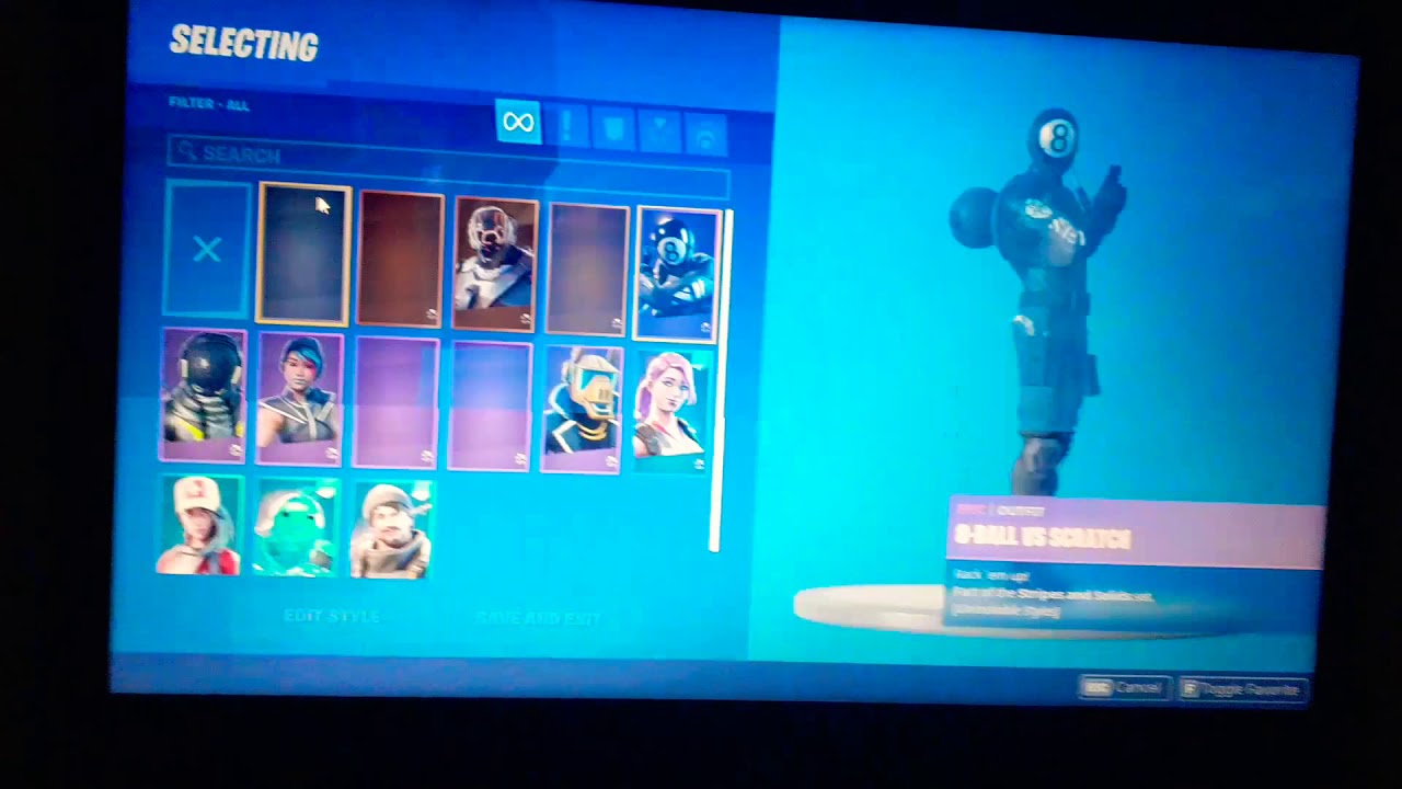 My locker in fortnite in chapter2 season1 - YouTube