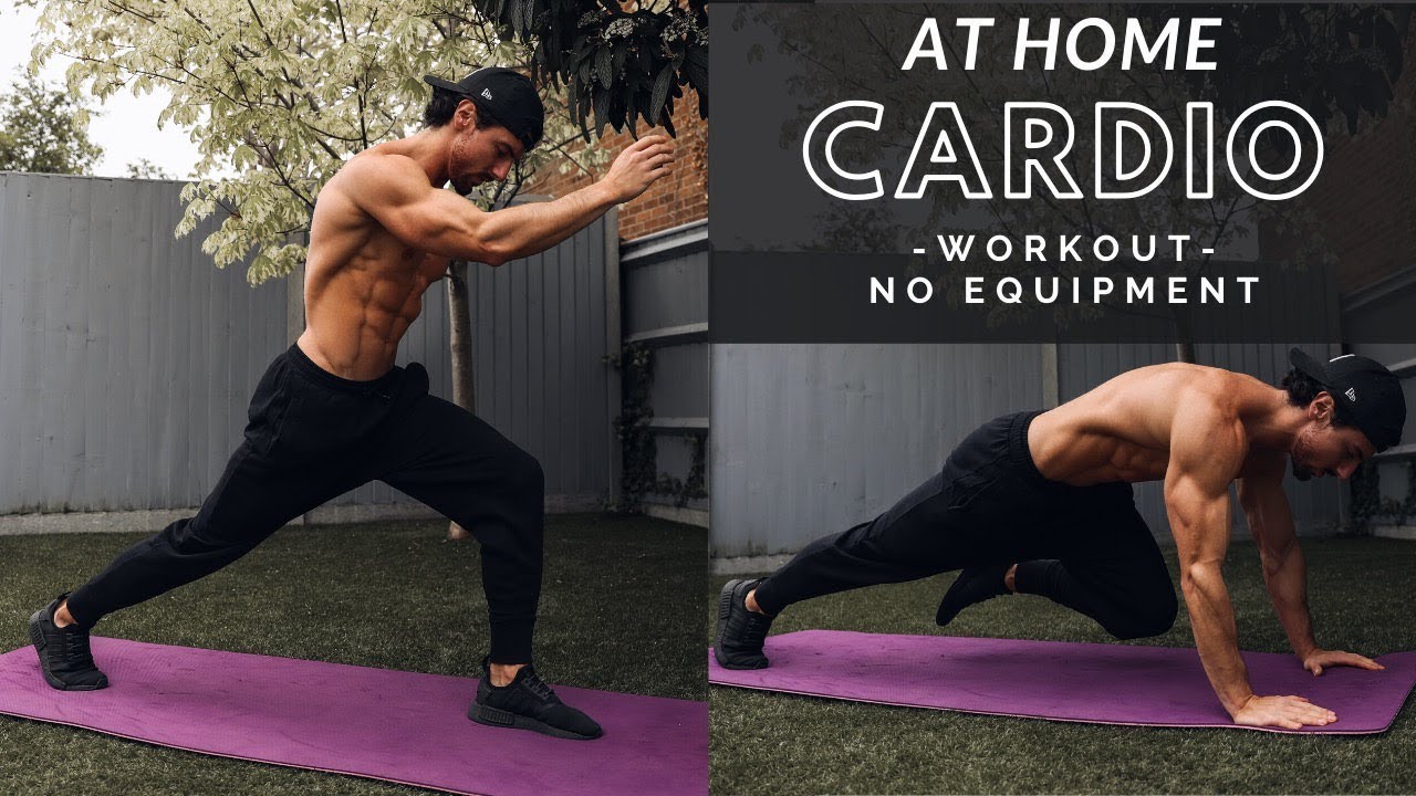 CARDIO WORKOUT AT HOME | Fat Burning | No Equipment | Rowan Row - YouTube