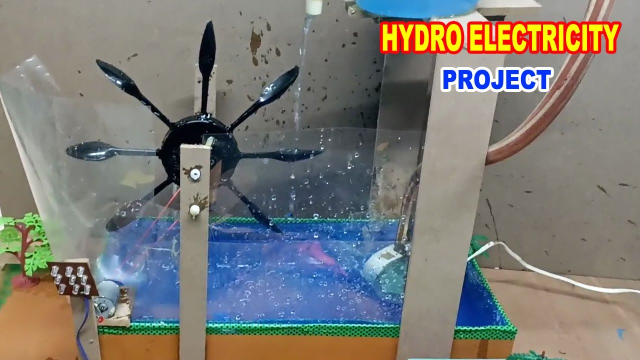 HYDRO ELECTRICITY WORKING PROJECT || EXHIBITION MODEL || PROJECT ...