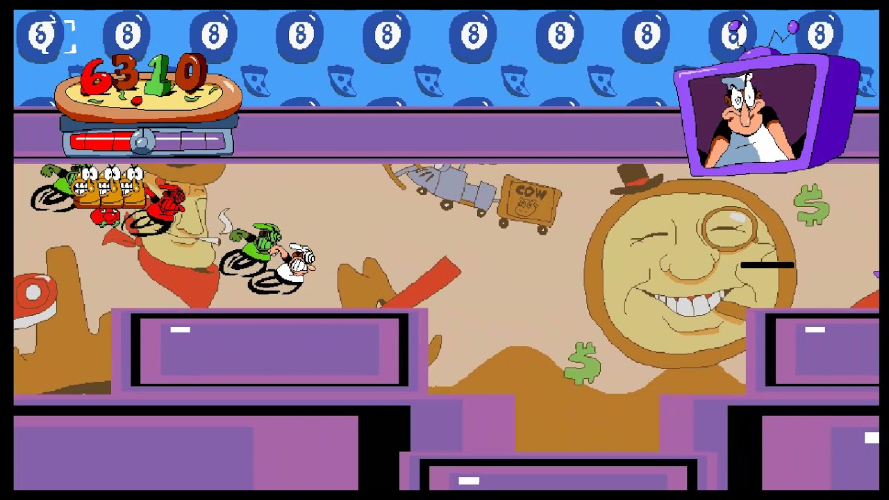 (2-4) Pizza Tower April 2021 Build Playthrough: Pinball - YouTube