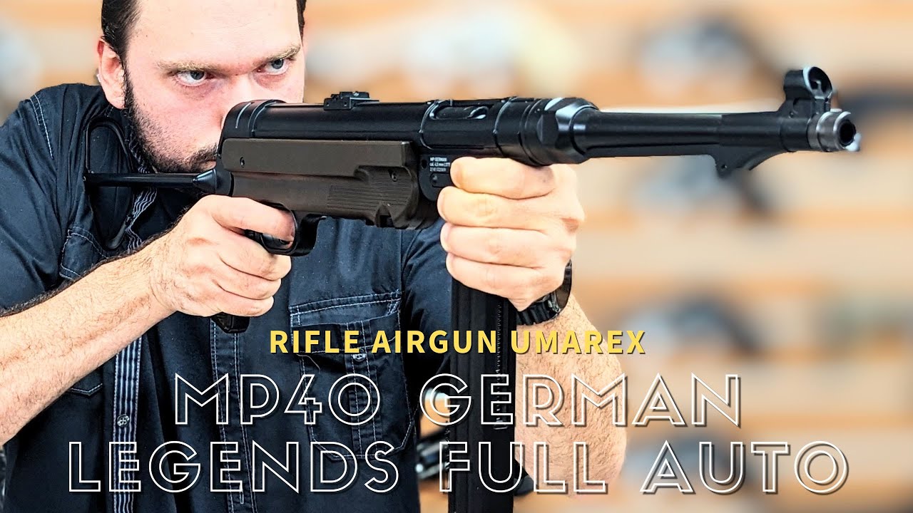 Rifle Airgun MP40 German Legends Full Auto Umarex 4.5mm Co2 - YouTube