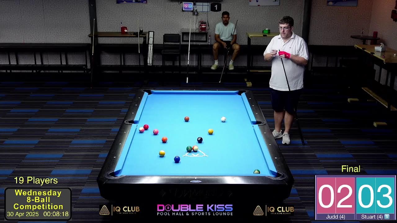 30 April 25, Wednesday 8 Ball Tournament, Double Kiss Pool Hall Pattaya ...