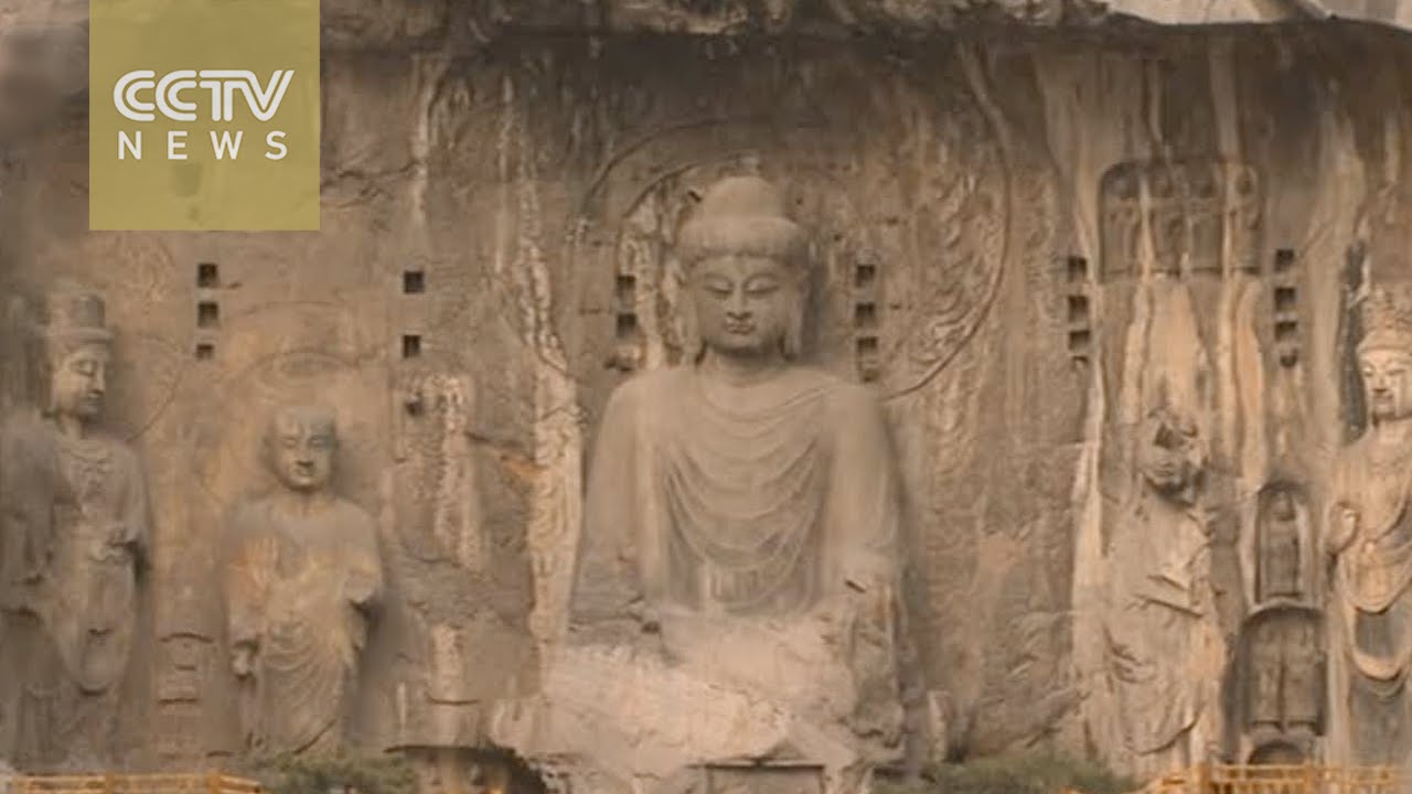 One of China’s Longmen Grotto caves opens to public - YouTube