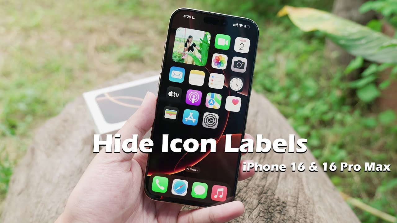 How to Hide icon label on iPhone 16 & 16 Pro Max - YouTube