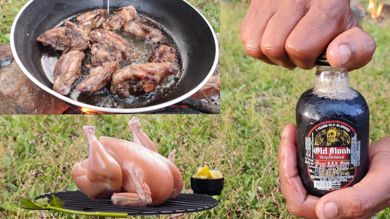 OLD MONK RUM - CHICKEN WINGS RECIPE | very delicious and different ...