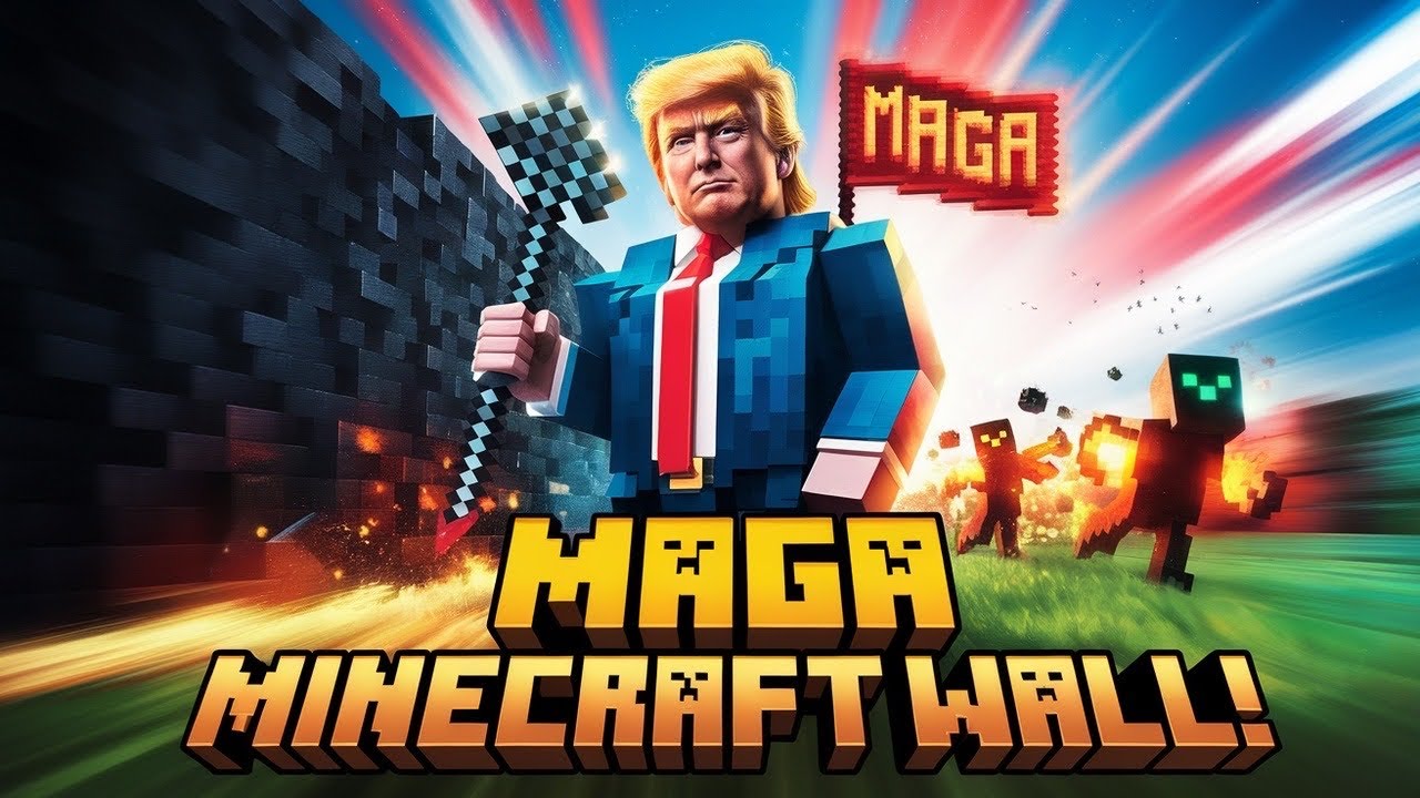 MAGA MINECRAFT: Trump Builds the Ultimate Wall of Freedom! - YouTube