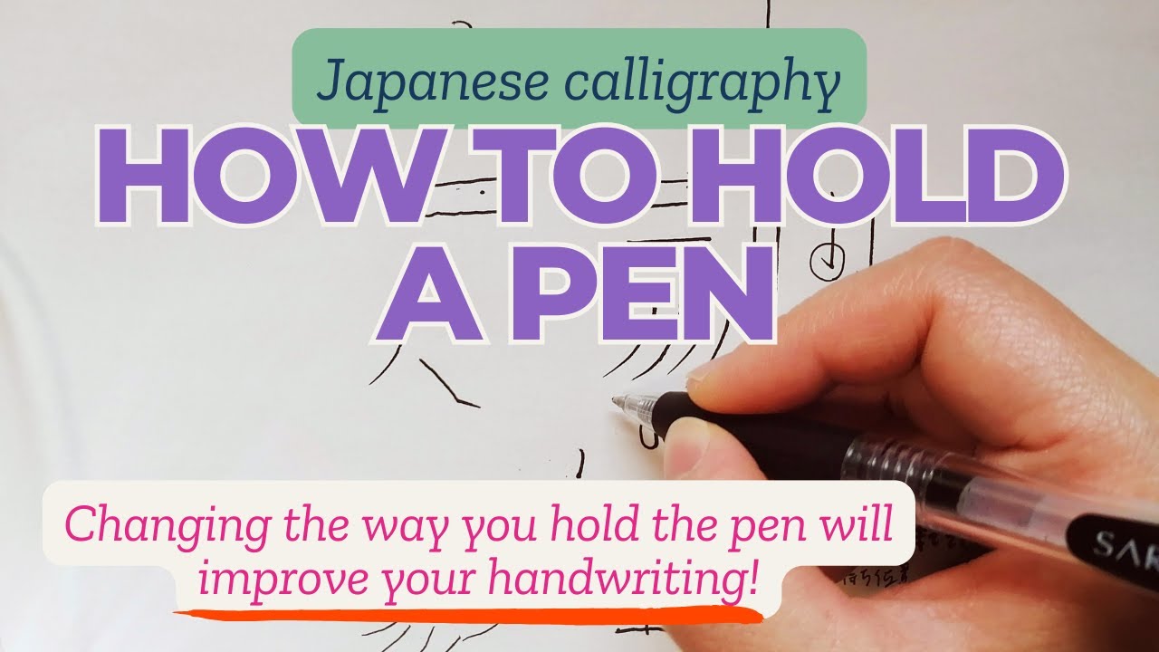 How to Hold a pen→ For Those with Stiff Soulders, Hand Pain, or ...