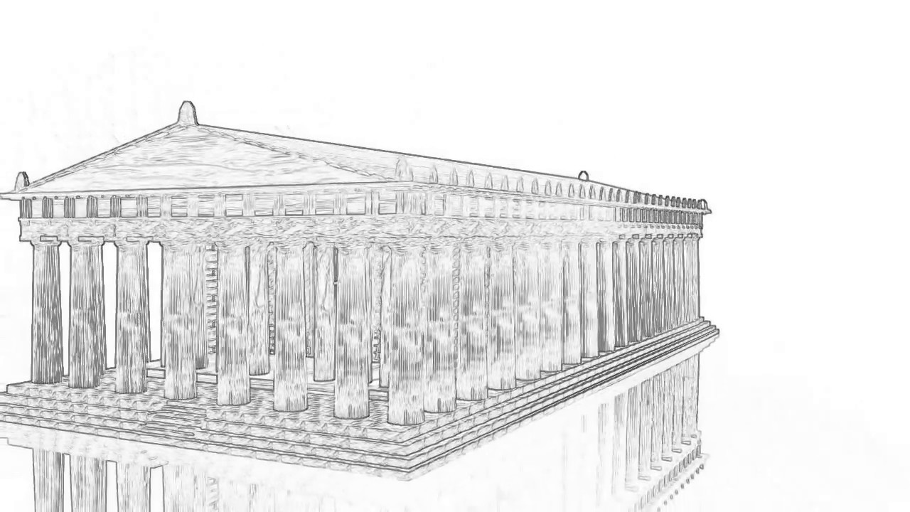 Drawing the Parthenon 3D | Greece-Athens | - YouTube