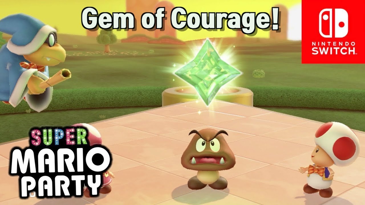 Got Gem of Courage by completing River survival. Super Mario Party ...
