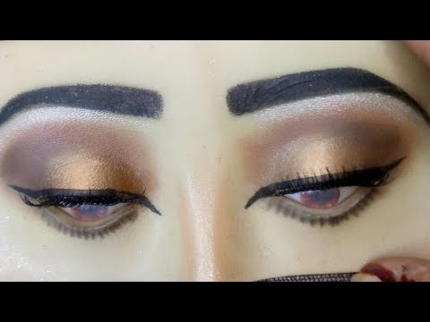 English makeup look on practice board - YouTube