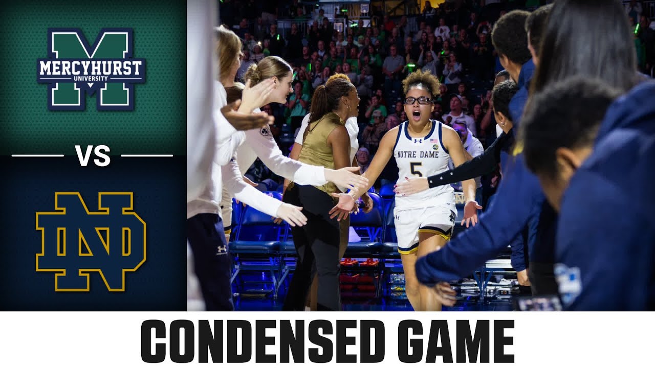 Mercyhurst vs. Notre Dame Condensed Game | 2024-25 ACC Women’s ...