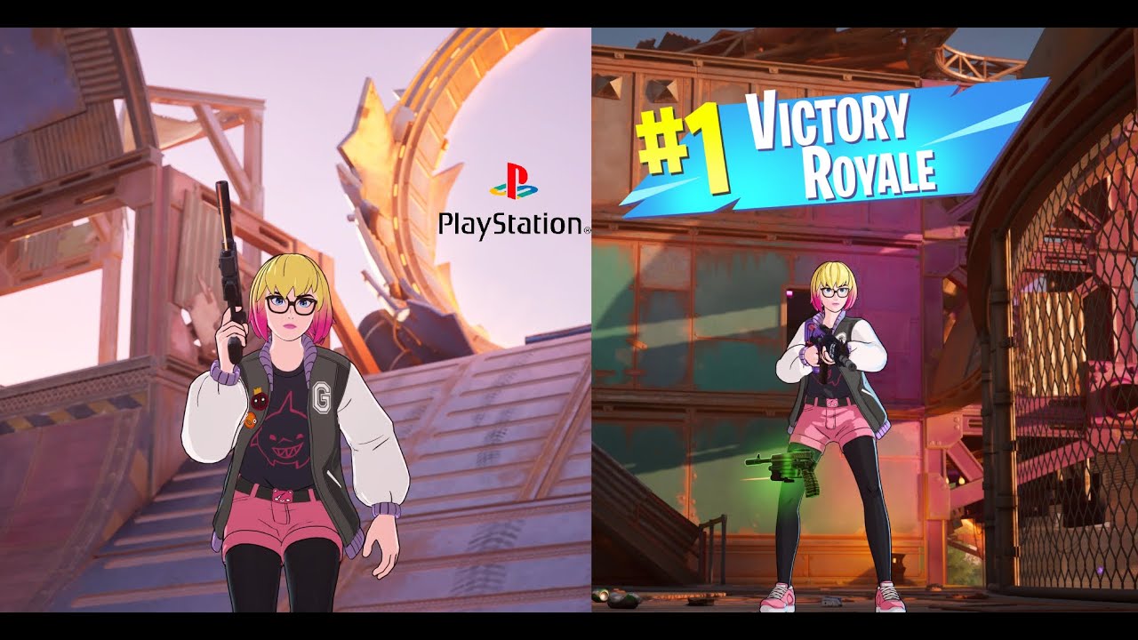 Fortnite Squads Gwendolyn Poole (Cel shaded Glasses on) Skin Gameplay ...
