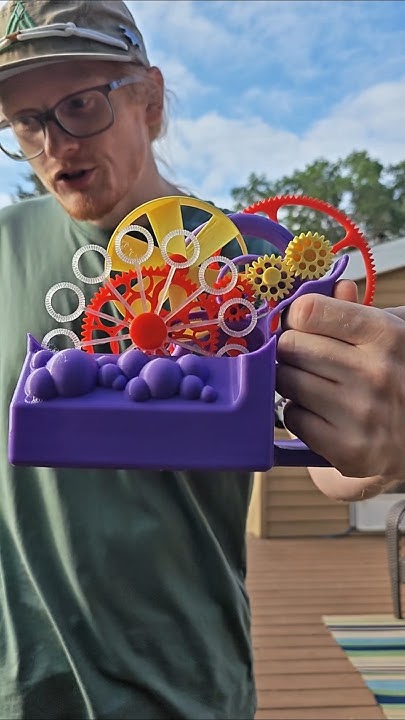 3D Printed Bubble Machine #3d #3dprinting #fypviral #fypシ゚viral #fyp #3dprinted #3dprinting ...