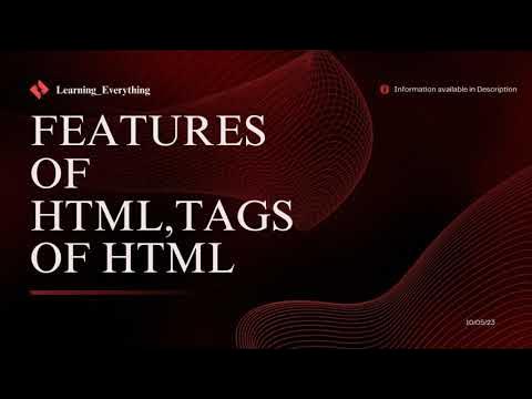 Features of Html | Tags of Html || Learning_everything #learning #html #css #shortsyoutube # ...