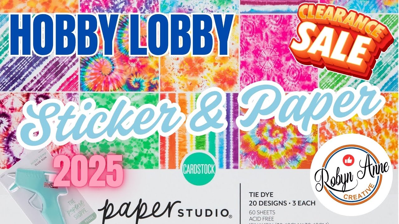 Hobby Lobby Papercrafts Clearance Haul: Stickers, paper, and more...75% ...
