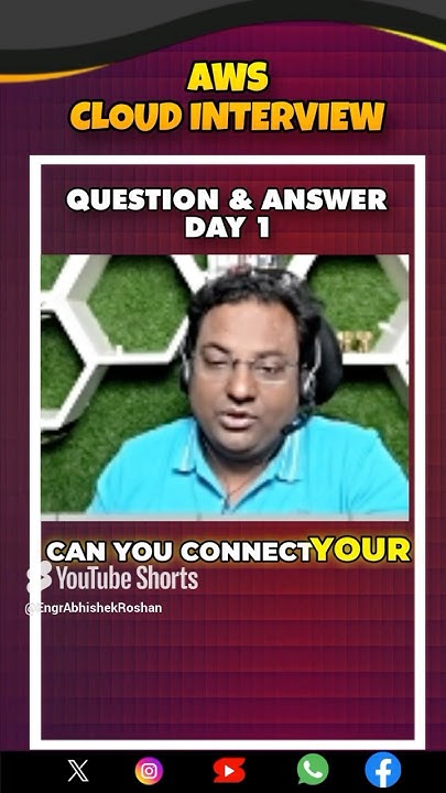 Aws Interview Questions & Answers Day 1 #youtubeshorts #ytshorts #aws #engrabhishekroshan - YouTube