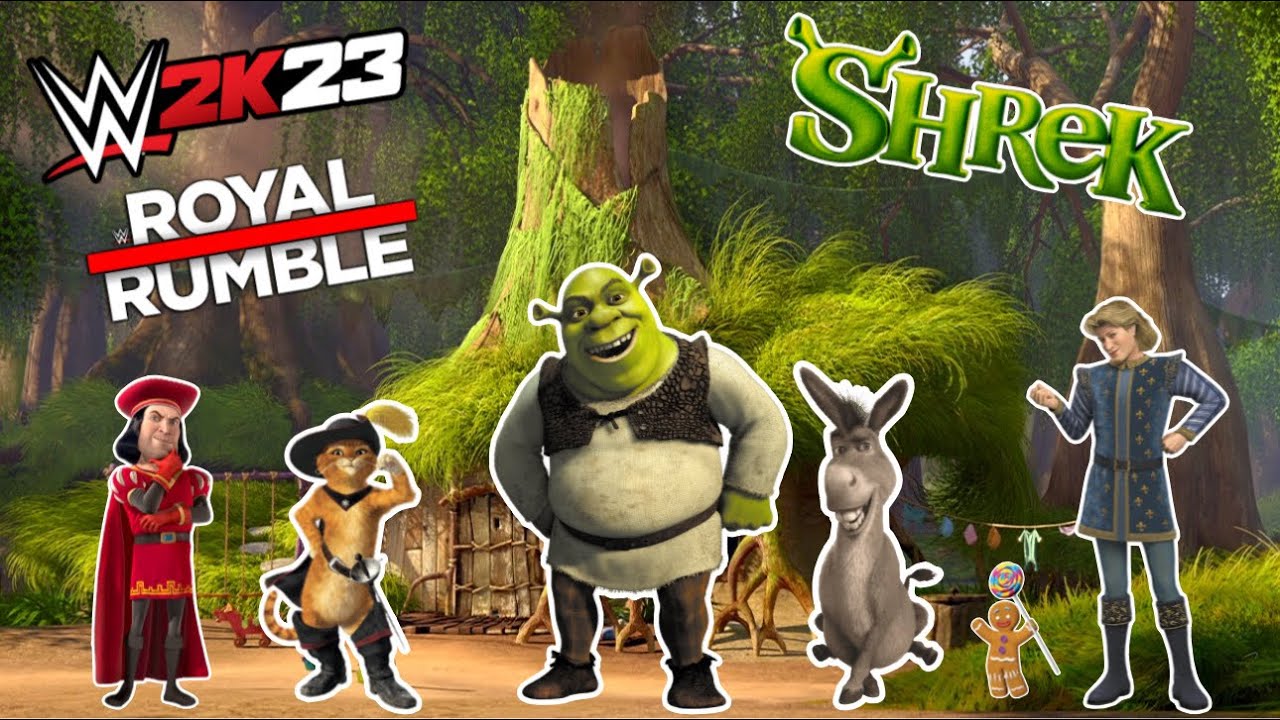 W2K23: SHREK Royal Rumble! Get Out Of My Swamp! - YouTube