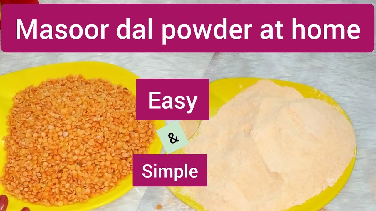 How to make🌟 MASOOR DAL POWDER /LENTILS POWDER🌟 at home 🏠 |super glossy ...