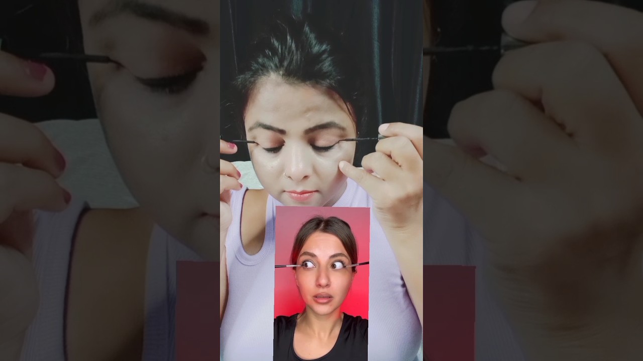 Eyeliner Hack 😱 Perfect Eyeliner Hack 😍 Makeup Viral Youtubeshorts