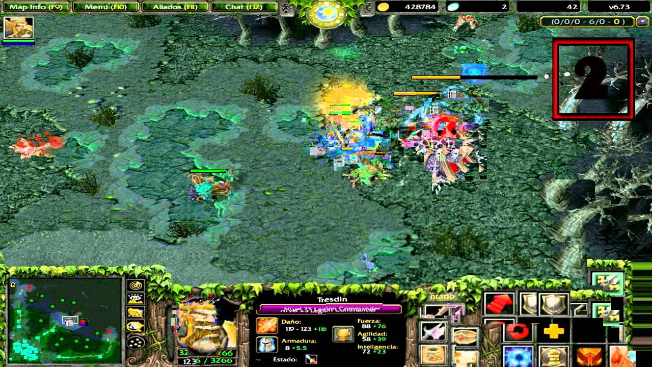 Legion Commander (Tresdin) Dota - New Heore map 6.73 - YouTube